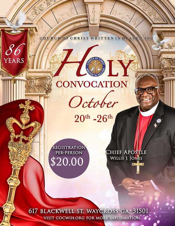 HOLY CONVOCATION 2025 | cocwih.org